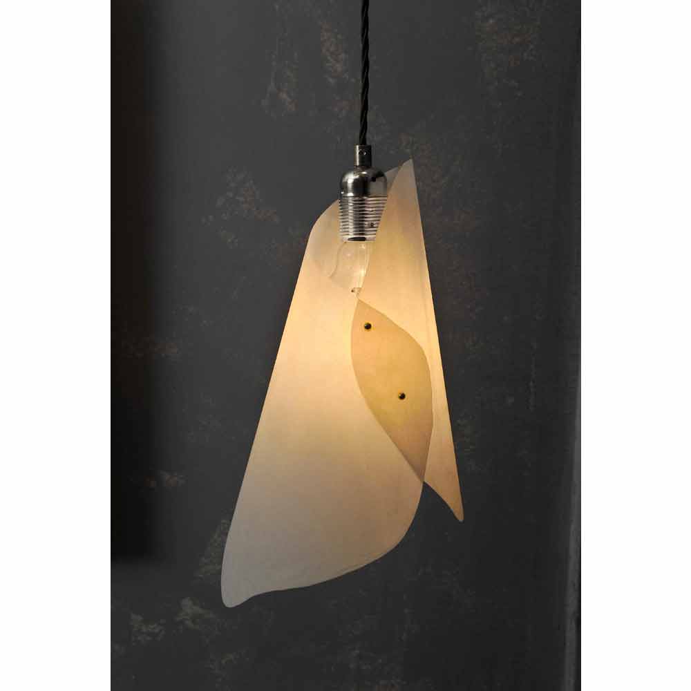 Pendel lampa med 2 lampor, modern design, Chrome
