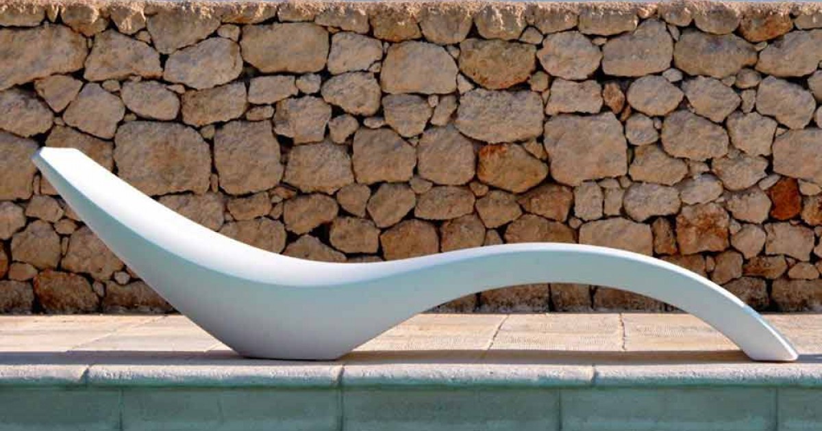 Uteservering för modern solstol för schäslong