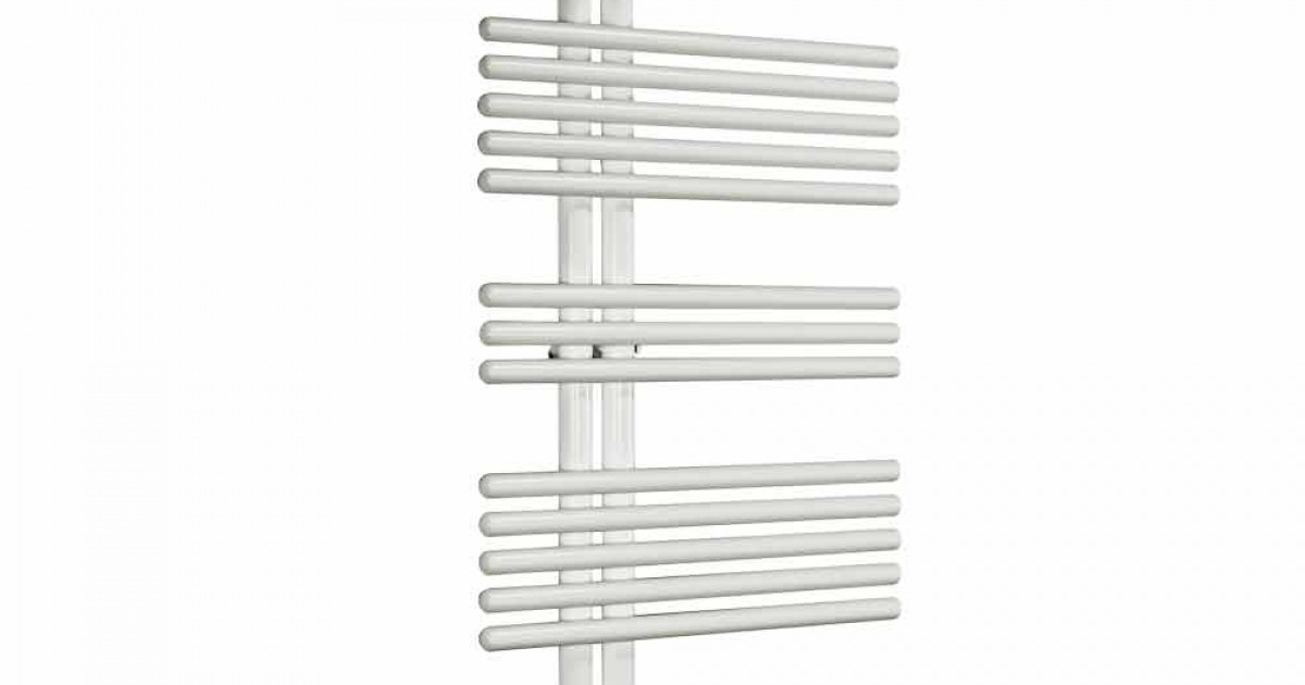 Elektrisk kylare för badrum vertikal design på modern vägg